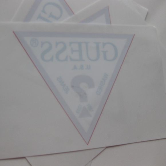 Guess | Accessories | Guess Jeans Logo Reusable Window Decal Stickers ...